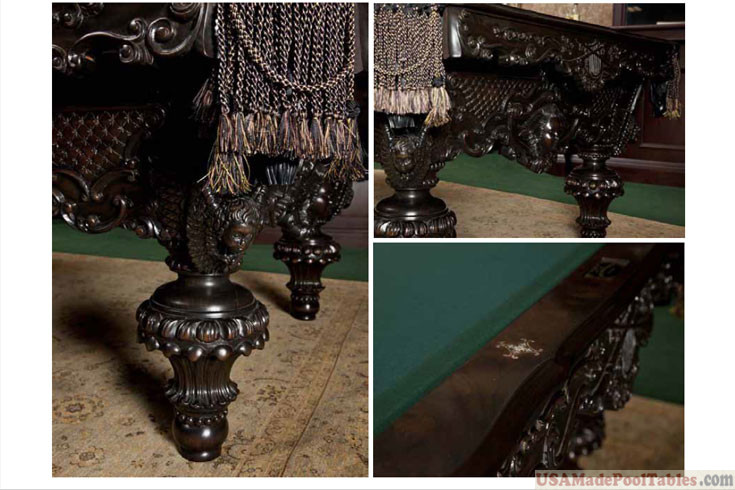 LADY SHANNON POOL TABLE : RENAISSANCE POOL TABLES : POOL TABLES ...