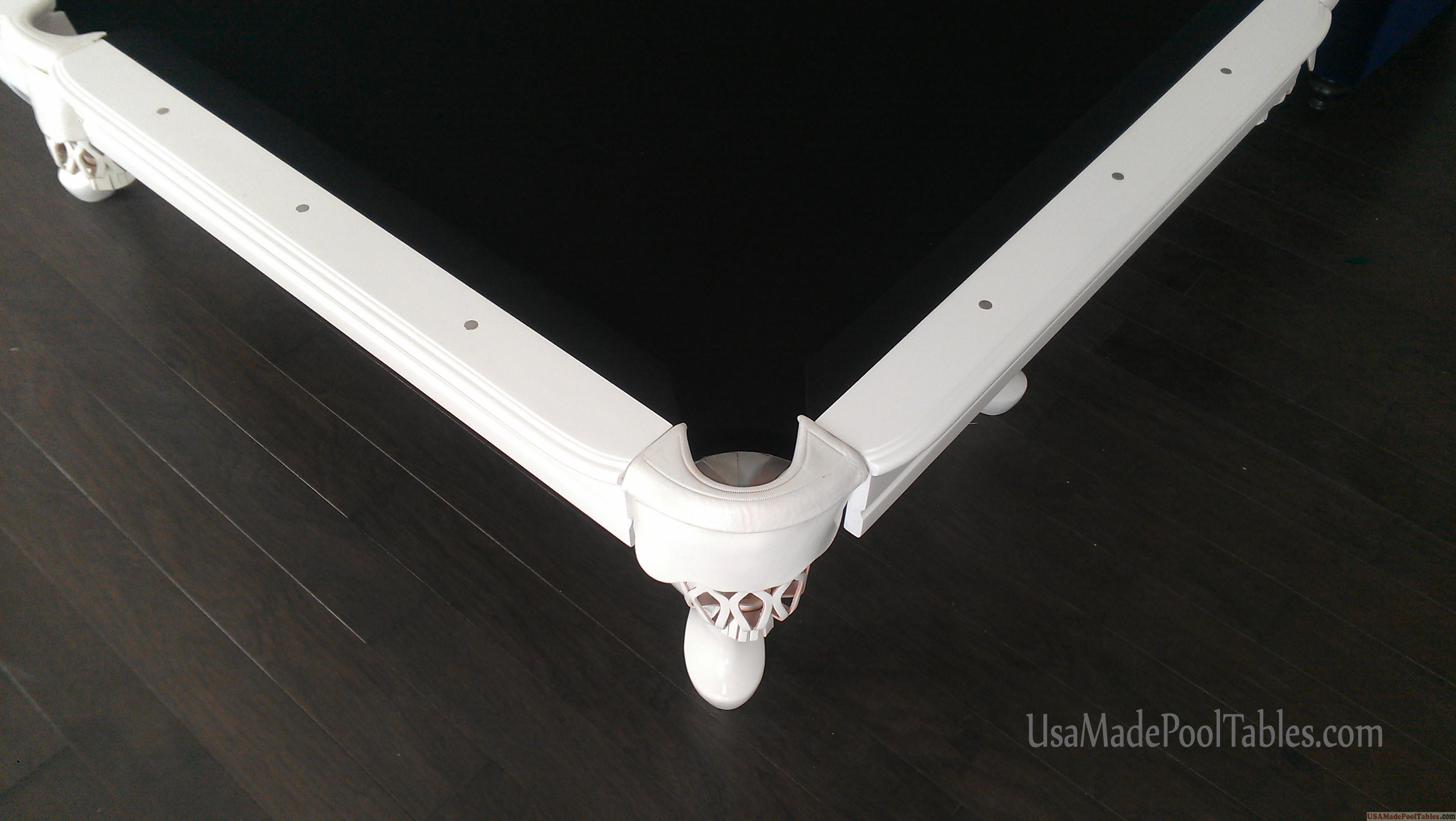 CHIPPENDALE POOL TABLES : WHITE POOL TABLE : POOL TABLES : BILLIARD ...